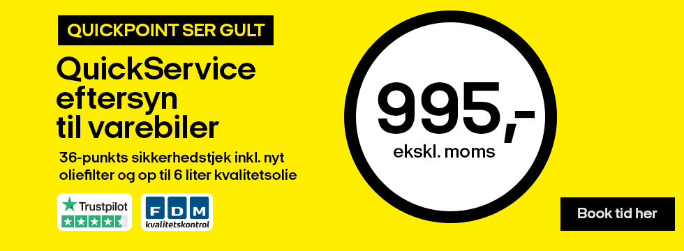 Quickpoint - 31 autoværksteder fordelt over hele Danmark