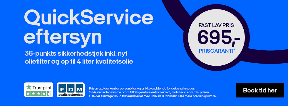Quickpoint - 31 autoværksteder fordelt over hele Danmark